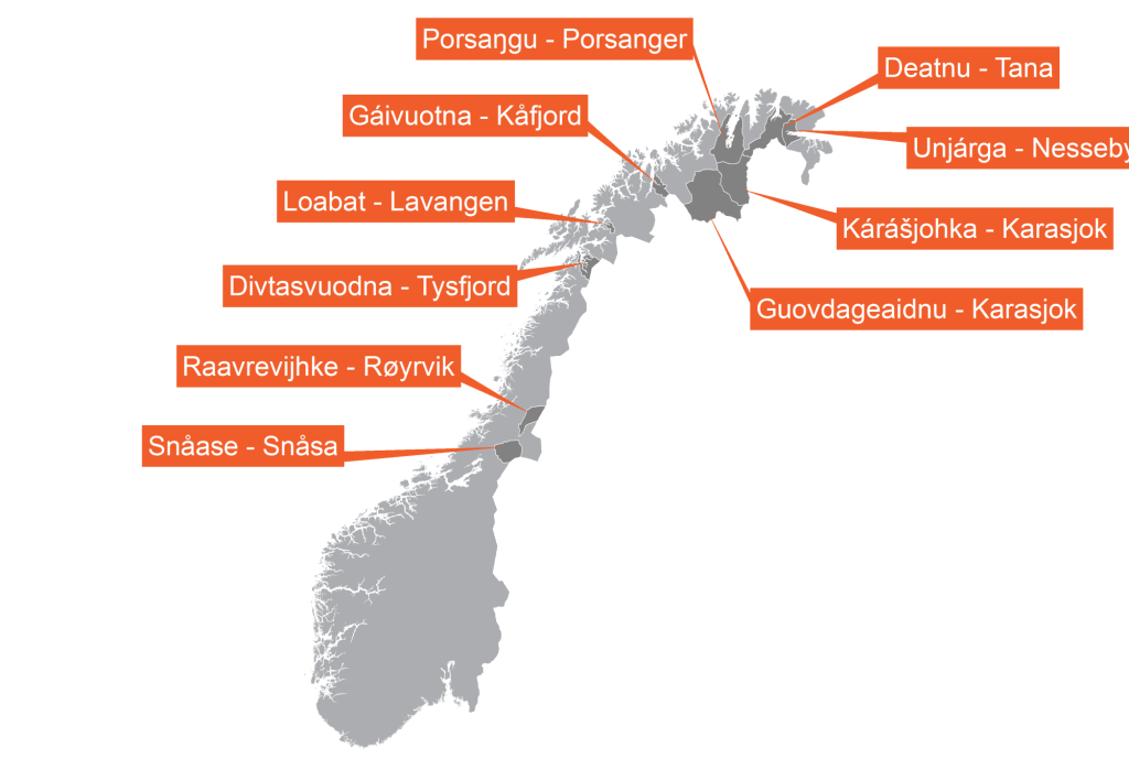 Forvaltningsområdet for samiske språk - Gielem NastedhGielem Nastedh